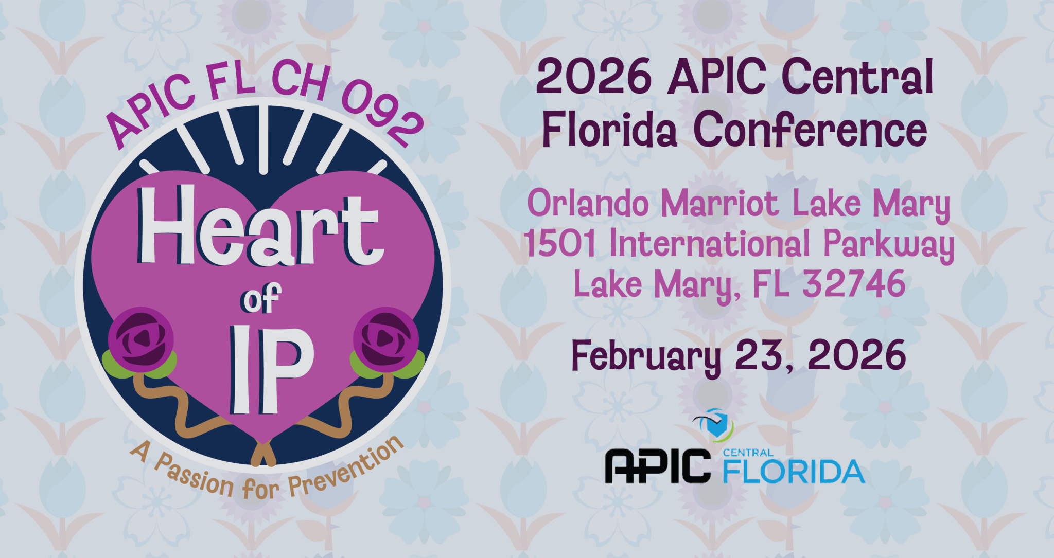 2026 Attendee Registration – Central Florida APIC Ch 092